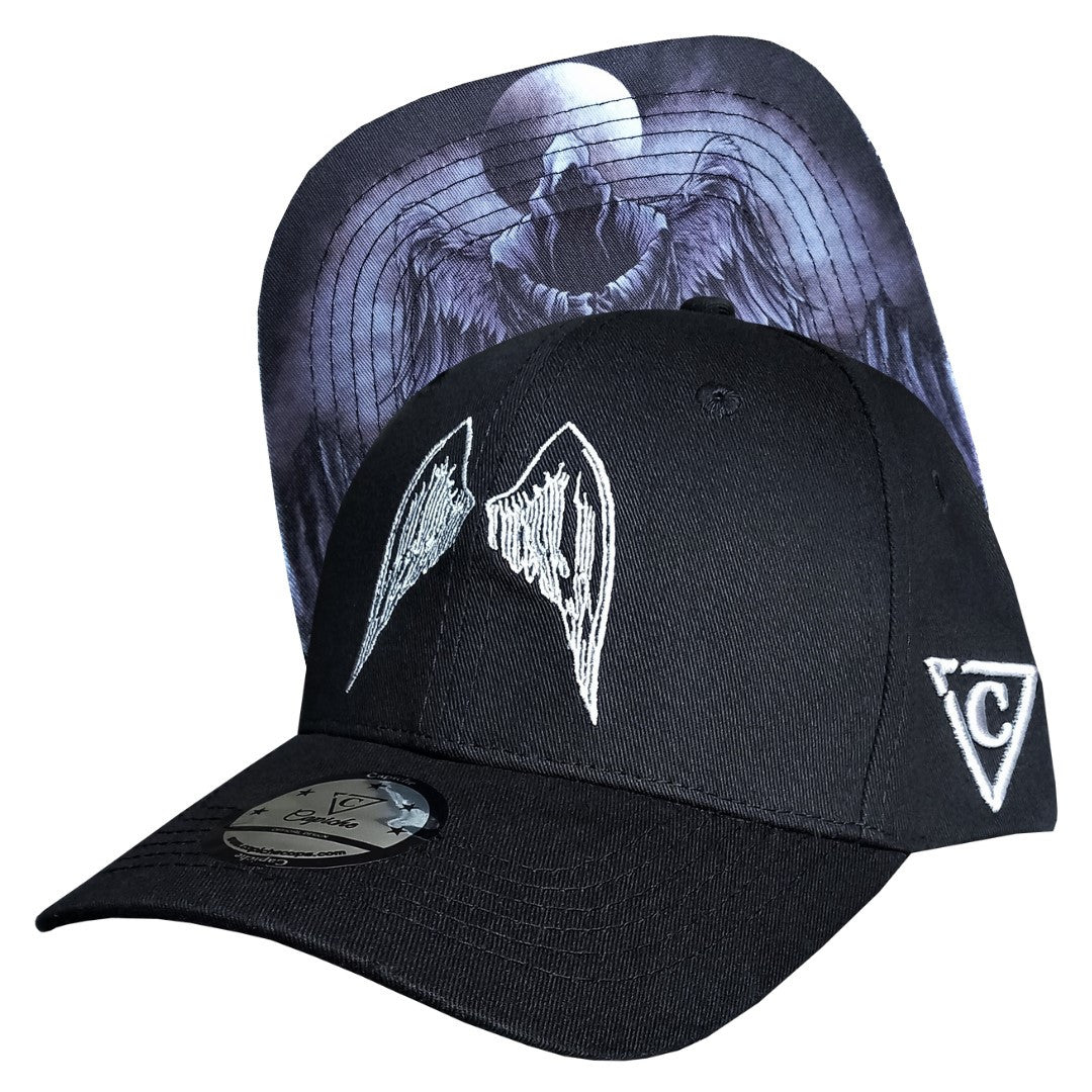 Grim Curved Cap - Black | CAPICHE CAPS