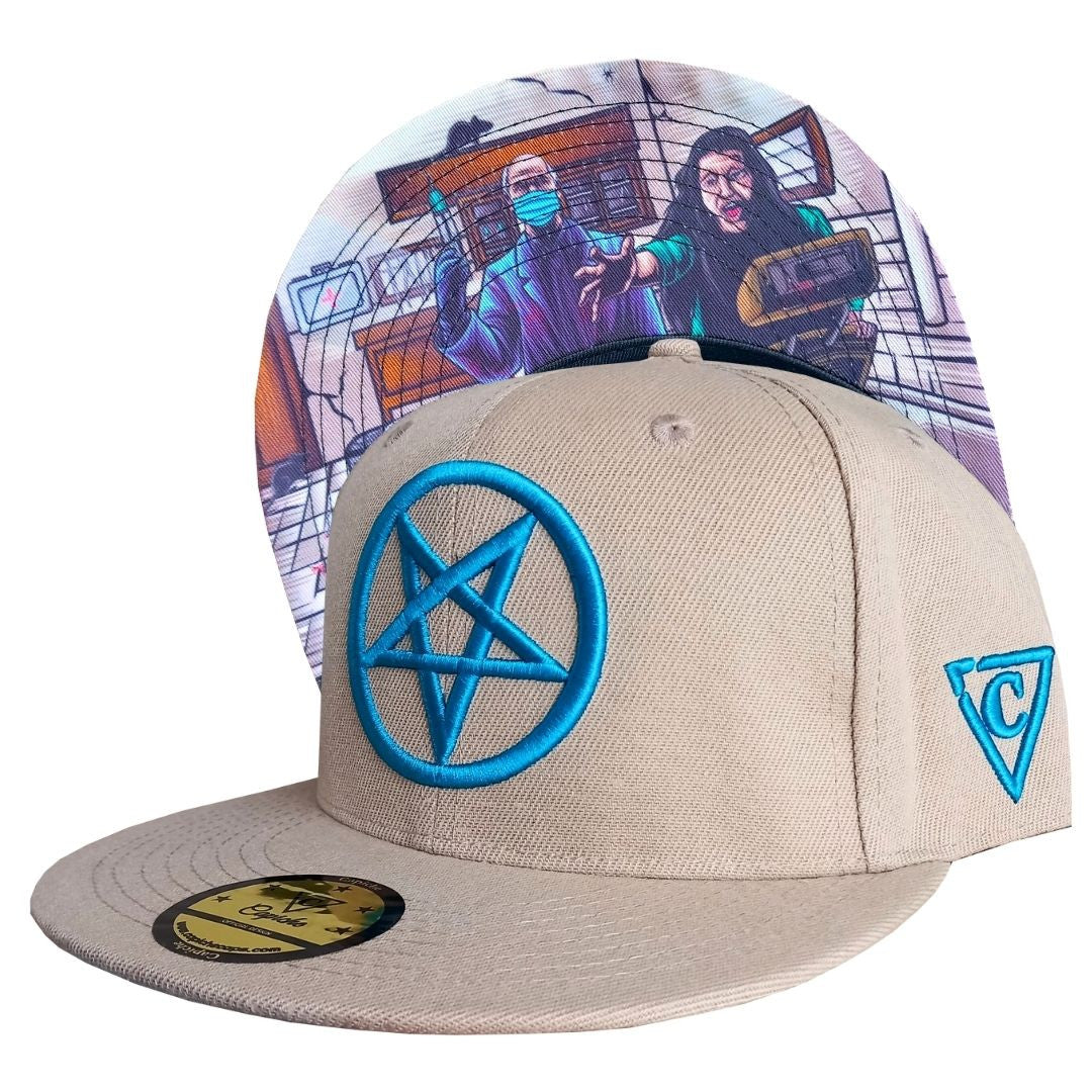 Cursed Dentist Snapback - Beige – Capiche Caps