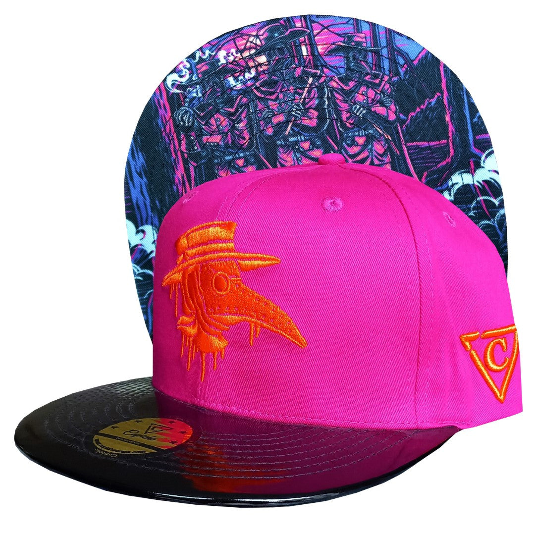 Death Plague Snapback - Ruby/Black Metallic | CAPICHE CAPS