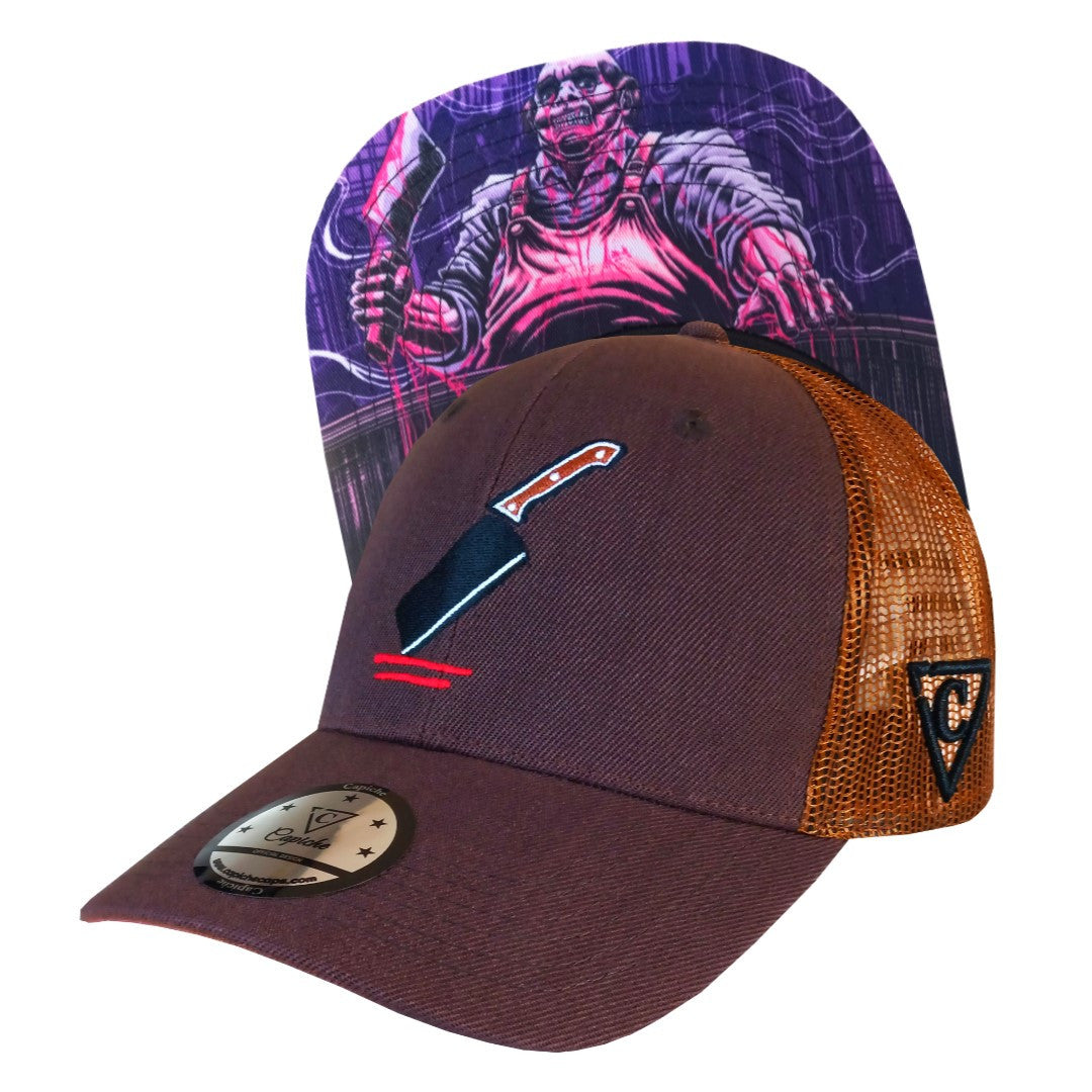 The Butcher Trucker Cap - Brown | CAPICHE CAPS