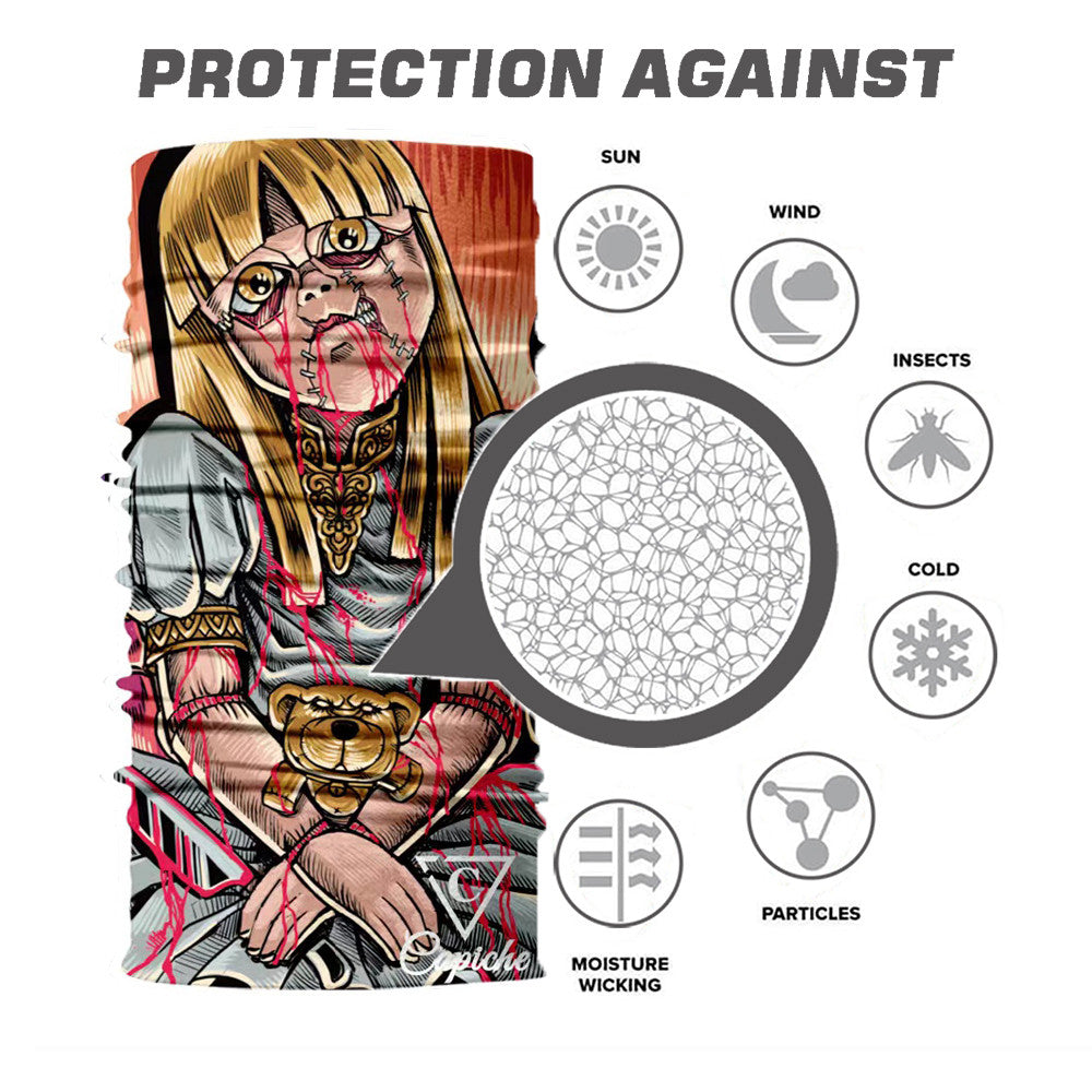 Cursed Dolls Biker Mask - Red | CAPICHE CAPS