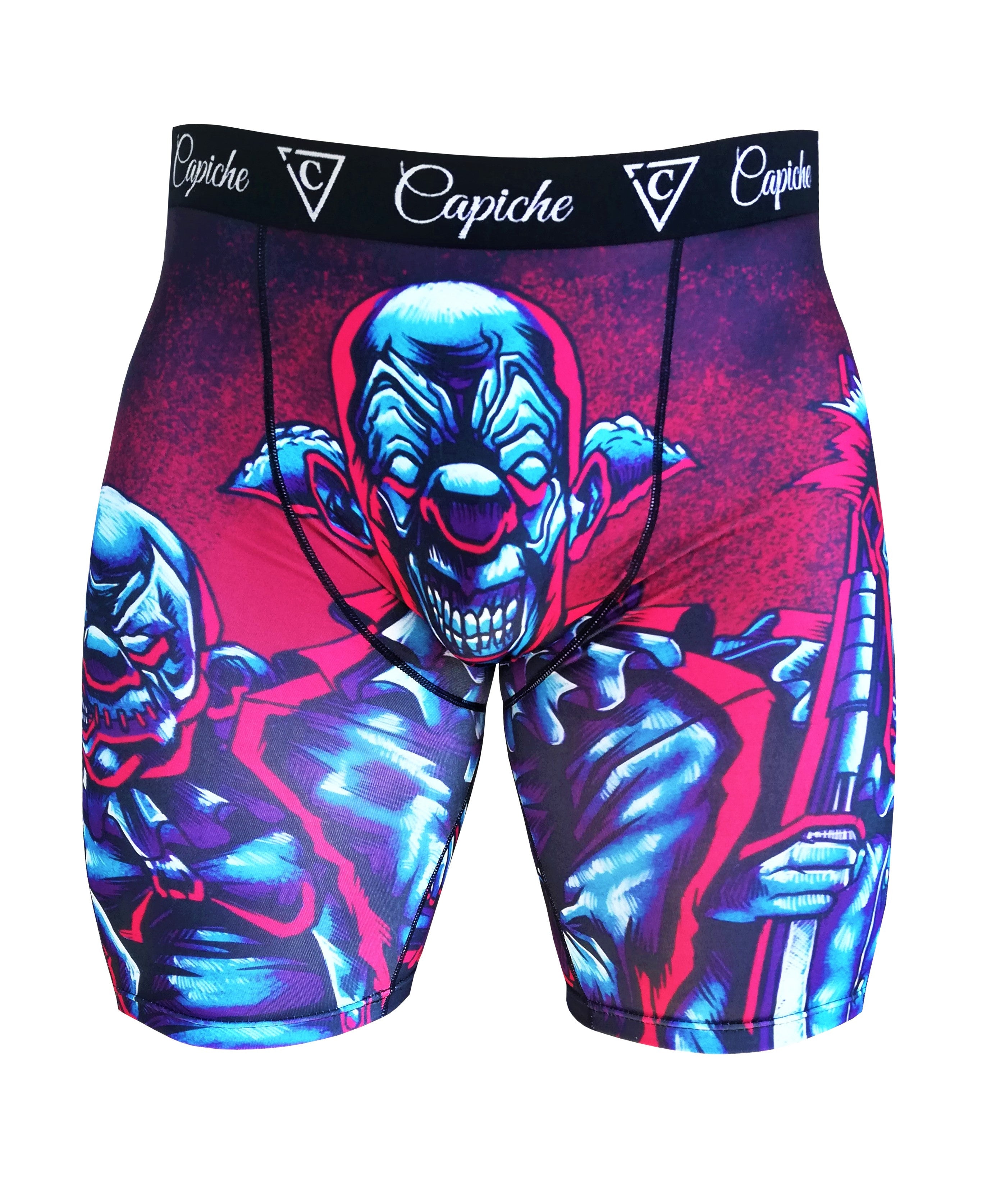 Clown Gang Long Mens Underwear - Blue/Red | CAPICHE CAPS