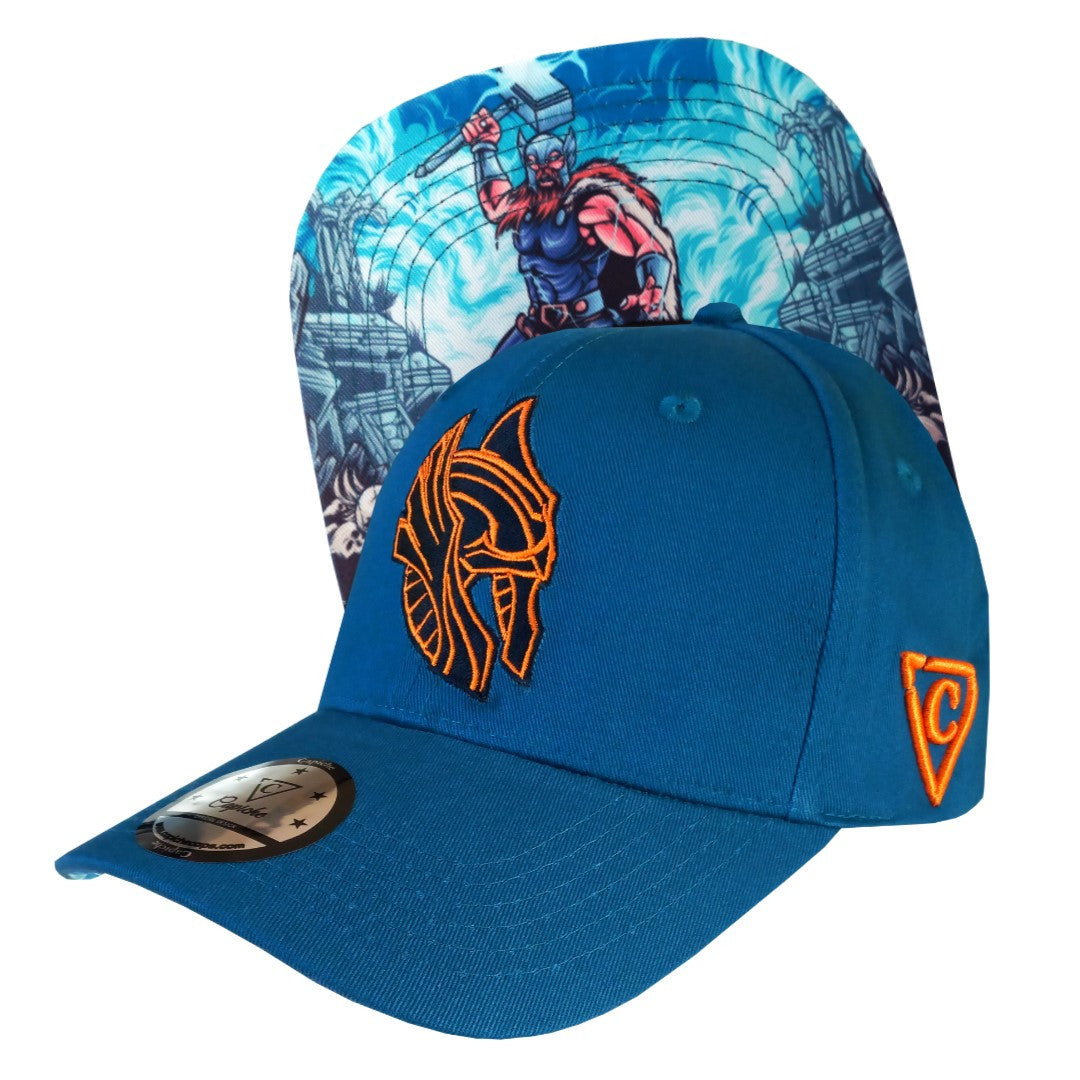 Thor Curved Baseball Cap - Blue | CAPICHE CAPS