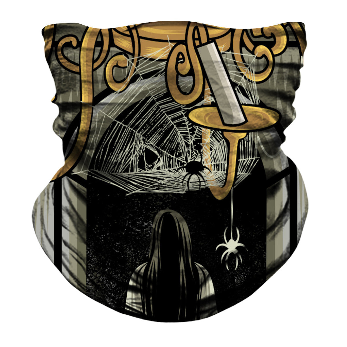 Cursed Mansion Biker Mask - Yellow/Grey | CAPICHE CAPS